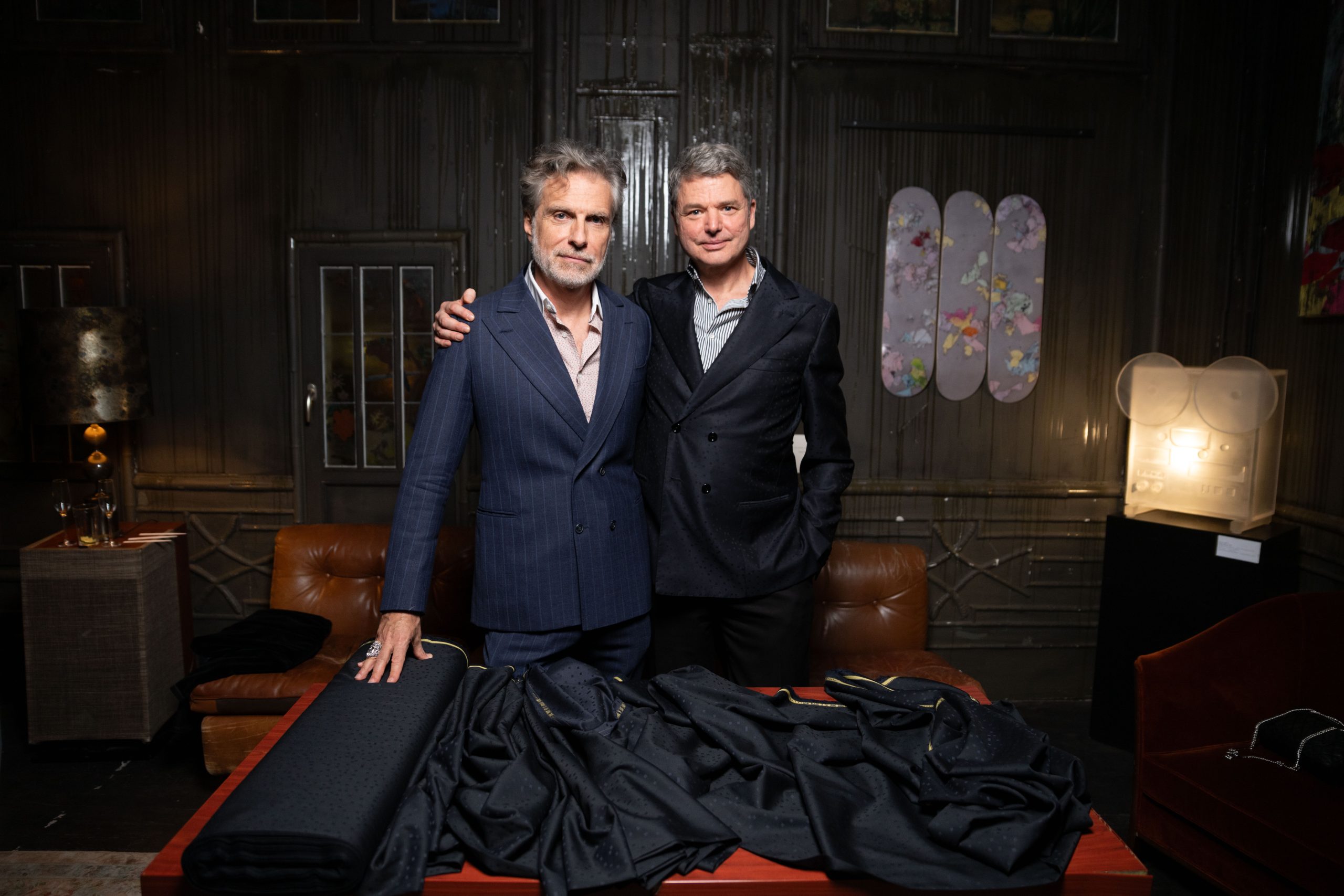 SARTORIAL CLUB Dinner Unveils Fabric Created by Diehm Bespoke for Les Bains