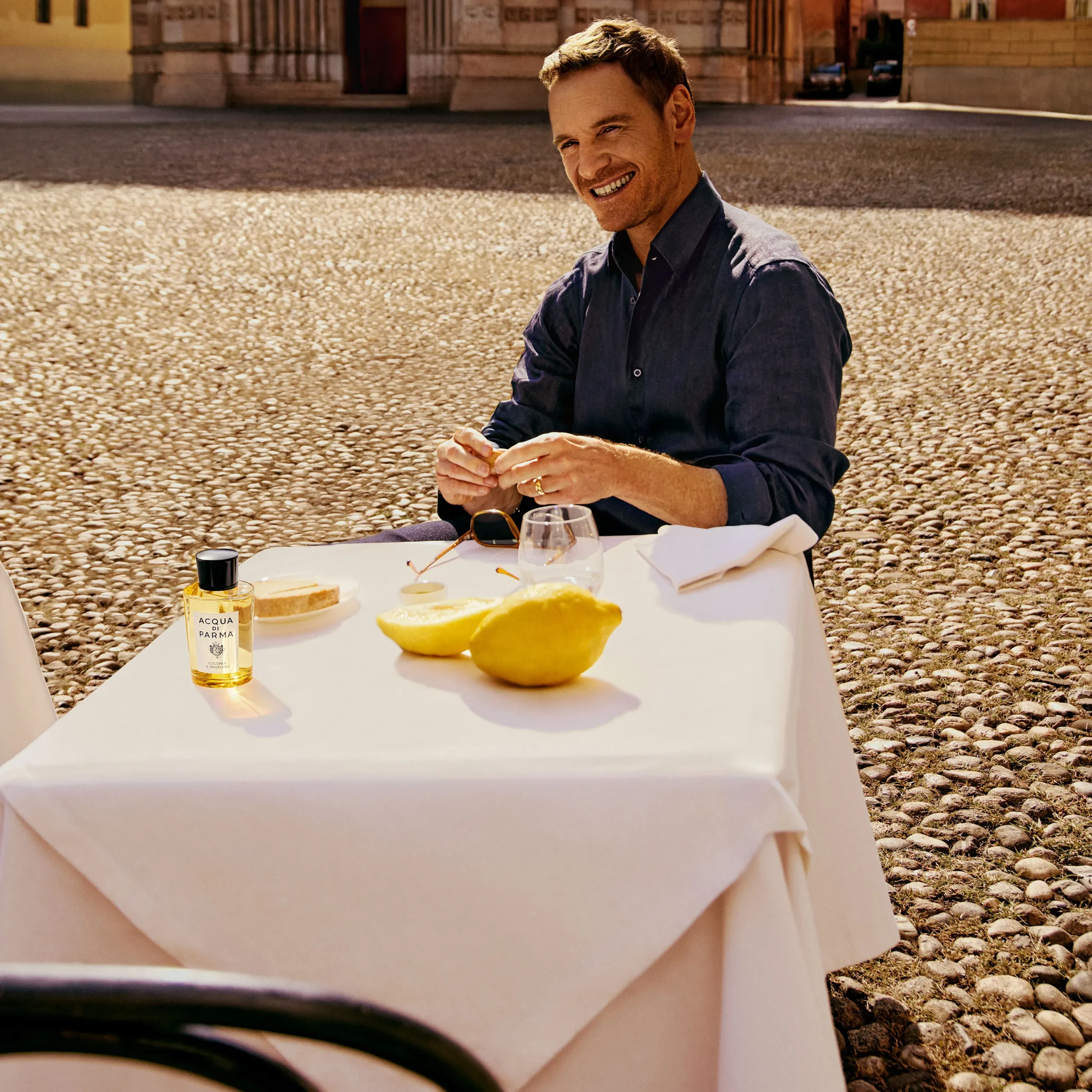 Michael Fassbender x Acqua di Parma: elegance becomes cinema