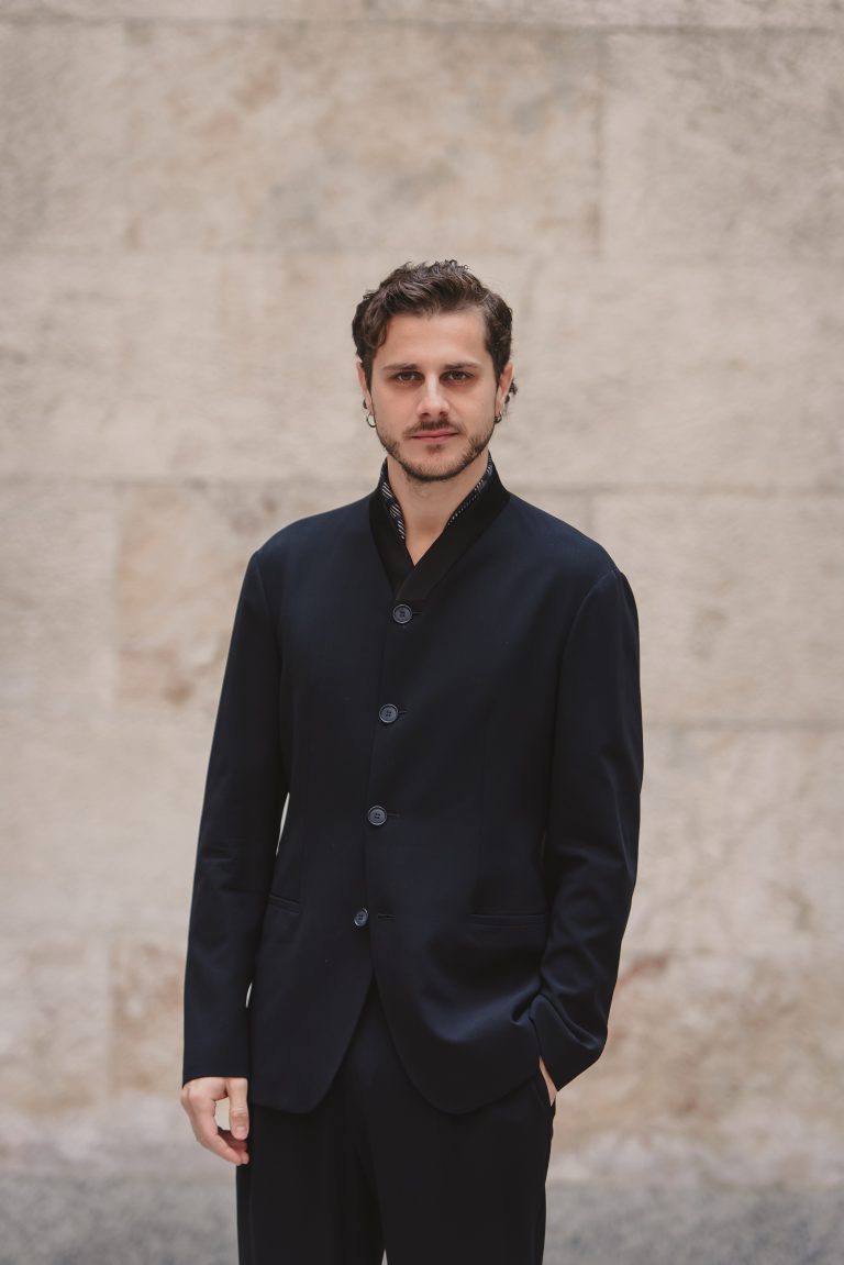 Leo Dell’Orco’s Fluid Walk at Giorgio Armani